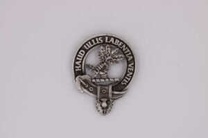 Irvine Clan Crest Cap Badge - Grandfather Scottish