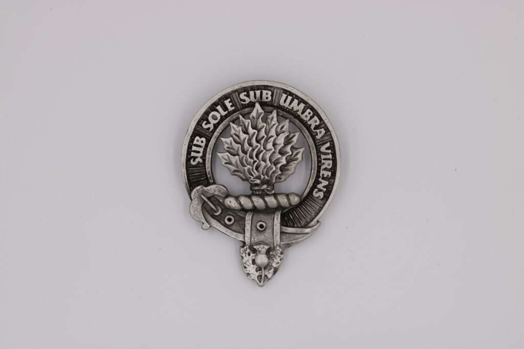 Irwin Clan Crest Cap Badge - Grandfather Scottish