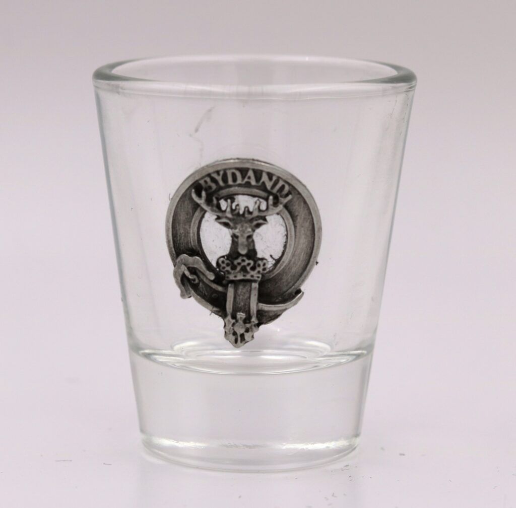 Gordon Clan Crest Shot Glass - Grandfather Scottish